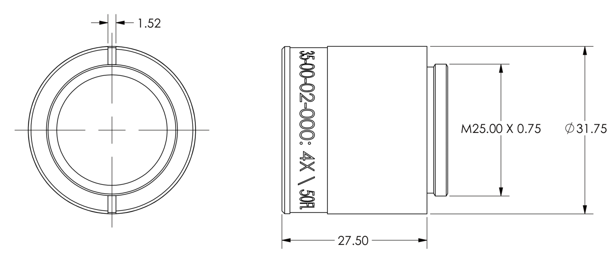 Excelitas Optem Fusion Lower Lens and Objectives 35-00-02-000