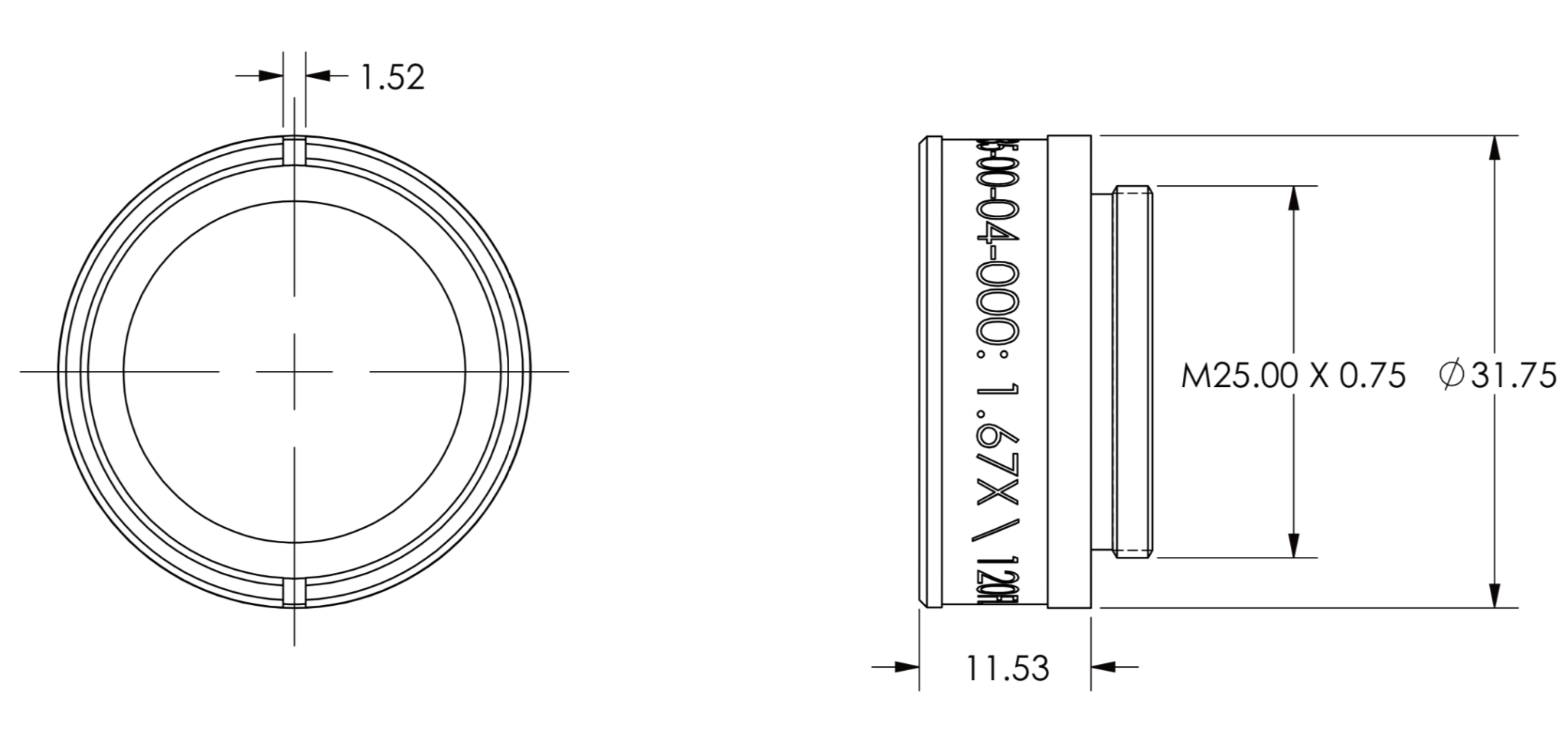 Excelitas Optem Fusion Lower Lens and Objectives 35-00-04-000
