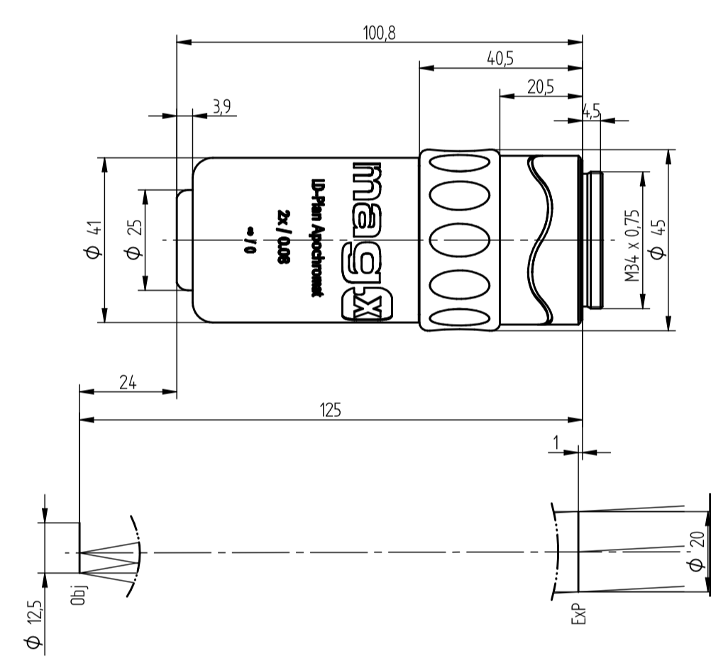 Excelitas Mag.X System Objective Lenses G192-011-000 - Vital Vision ...