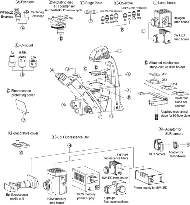 BDS500 Inverted Biological Microscope - Vital Vision Technology Pte Ltd